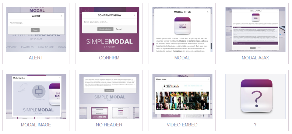 JavaScript製シンプル高機能なダイアログ「Simple Modal」 - WorkToolSmith [ワークツールスミス]